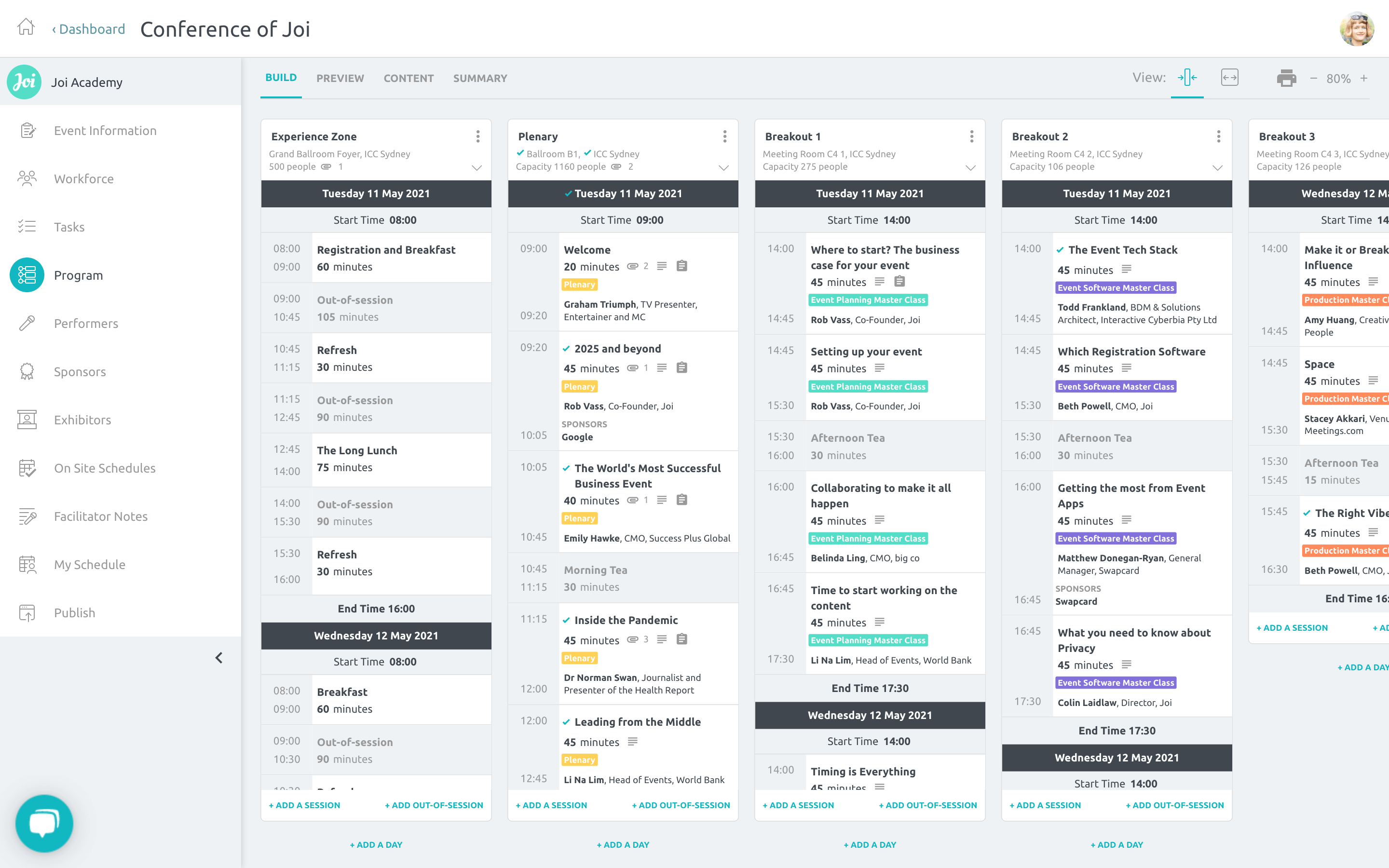 Program Builder • Joi